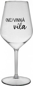 (NE)VINNÁ VÍLA - priehľadný nerozbitný pohár na víno 470 ml