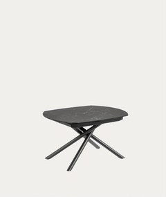 Rozkládací jídelní stůl s přídavnou deskou s keramickou deskou 100x130 cm Yodalia – Kave Home