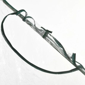 Skleník na zahradu Outsunny PVC, balkonový skleník, zesílená plachta, ocelová konstrukce, rolovací zipová vrata, pro zeleninu a rostliny, vnitřní i v…