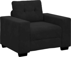Set pohovek 3 ks Černá samet 3324644