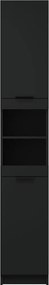vidaXL Koupelnová skříňka 32x34x188,5 cm kompozitní dřevo [817071] Barva: Betonová šedá
