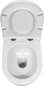 Isvea Isvea, INFINITY závěsná WC mísa, Rimless, 36,5x53cm, matná bílá, 10NF02005-2L
