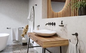 BISK Erga FOR YOU, 2-háček na ručníky, černá matná, ERG-08257