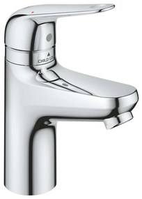 Grohe Swift - Umyvadlová baterie, s výpustí Push-Open, dětská pojistka, chrom 24319001