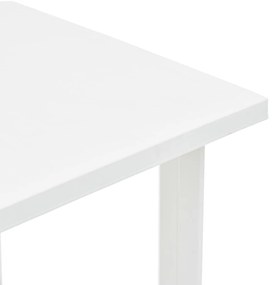 Zahradní stůl bílý 80 x 75 x 72 cm plast - Default Title