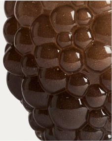 Hnědá skleněná váza (výška 30 cm) Mure – Kave Home