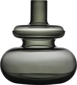 Dekorační váza Inu 33 cm kouřově šedá