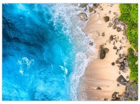 Skleněný obraz - Pláž v Indonésii (70x50 cm)