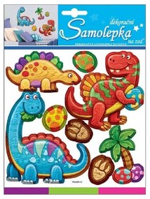 Samolepící pokojová dekorace Dinosauři 3D