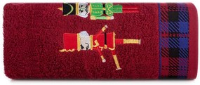Bavlněný vánoční ručník červený s cínovými vojáčky Šírka: 50 cm | Dĺžka: 90 cm