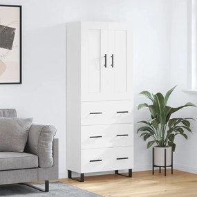 Skříň highboard bílá 69,5 x 34 x 180 cm kompozitní dřevo 3199769