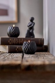 Morsø Stojánek na čajovou svíčku Flame (sada 2 ks) Black