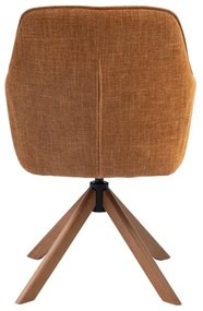 Designová otočná židle Sanjaya II skořicová