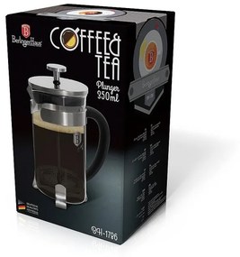 BERLINGERHAUS Konvička na čaj a kávu French Press 350 ml černá BH-1786