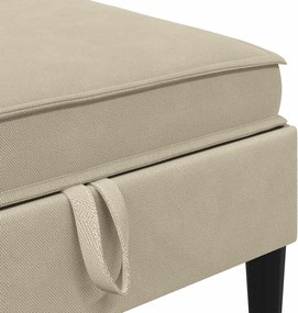Sada nábytku do obývacího pokoje 5 ks Písková Textil 3413791