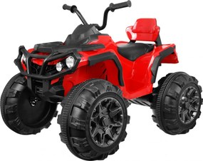Ramiz Dětská čtyřkolka ATV na baterie červená + EVA kola + MP3 rádio + LED + pomalý start