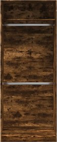 Šatní skříň kouřový dub 80 x 50 x 200 cm kompozitní dřevo 3307796