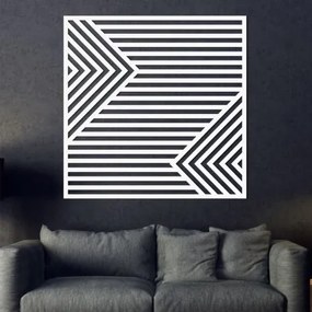Dřevěný obraz na zeď s geometrickým vzorem | SENTOP PR0487