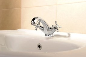 Aqualine, VICTORIA stojánková umyvadlová kohoutková baterie, chrom, VC02