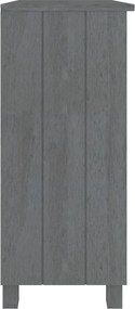 Příborník HAMAR tmavě šedý 85 x 35 x 80 cm masivní borovice 340502