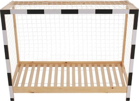 Montessori postel, přírodní/bílá/černá, 90x200, FUTAL