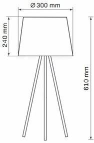 Stolní lampa ELENA 1xE27/20W/230V černá