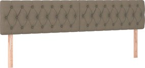 Box spring postel s matrací taupe 200x200 cm textil 3129981