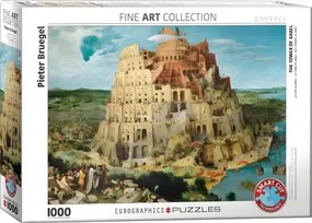 EUROGRAPHICS Puzzle Babylonská věž / 1000 dílků / 68 x 48 cm