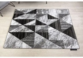 koberec ALTER Nano trojúhelníky šedá velikost 120x170 cm | krásné koberce cz