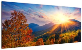 Obraz - podzim v přírodě (100x40cm)