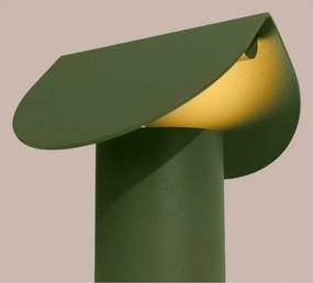 Khaki hliníková LED stolní lampa (výška 15 cm) BISCUIT – Thoro