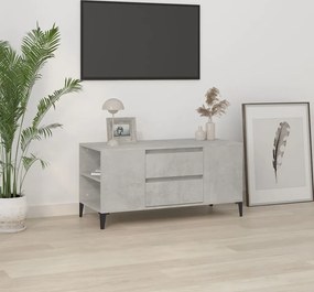 vidaXL TV skříňka 102x44,5x50 cm kompozitní dřevo [819609] Barva: Betonová šedá