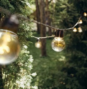 Solární párty osvětlení řetěz girlanda GIR65, 30xLED, G40, 6,5m