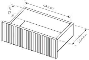 SENSO c | komoda 153 2D3S | 153,5 cm | černá