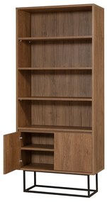 Designový regál Walidah 182 cm ořech