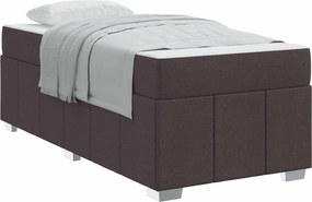 Rám postele s matrací Tmavě hnědá 90 x 200 cm textil 3398261