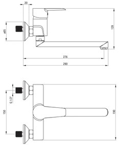 Deante BFC_080M - Dřezová baterie CORIO lesklý chrom