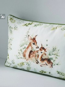 Sinsay - Dekorační polštář s potiskem srnek - vícebarevná