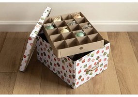 Kartonový úložný box s víkem/dekorativní 37x50x15 cm Engla Christmas Storage – Bigso