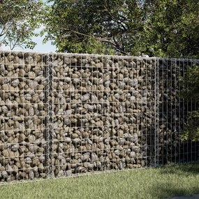 Gabionový koš s víkem 100 x 50 x 100 cm pozinkované železo 3295142