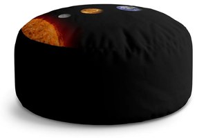 Sablio Taburet Circle Planety a slunce: 40x50 cm