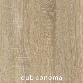 SARA | horní skříňka 50 OK-40 1F výklopná | 50 cm | bílá/dub sonoma