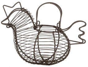 Drátený košík na vajíčka slepička Filaire – 23x14x17 cm