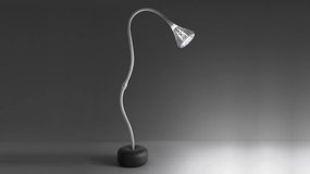 Artemide 0670W10A Pipe terra, flexibilní stojací lampa se stmívačem, 30W LED 2700K, max. výška 220cm