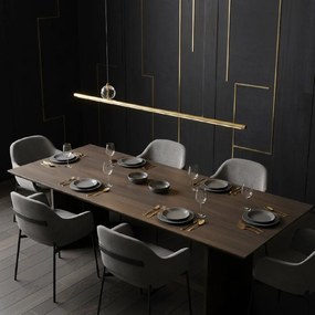 Toolight Toolight, LED stropní svítidlo 90cm, APP1778-CP, zlatá matná, OSW-04056