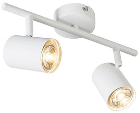 Moderní bílý nastavitelný bodový reflektor vč. 2 WiFi GU10 světelných zdrojů - Jeana