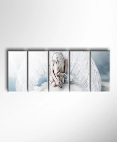 Malvis ® Obraz Anděl v nebi ROZMĚR (šířka x výška): pětidílný obdélník 150x60 cm