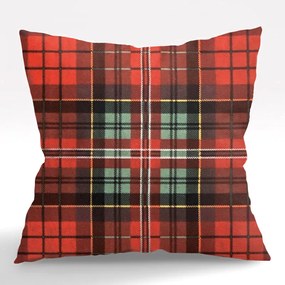 Ervi povlak na polštář FLANELOVÝ - Skotská kostka Tartan, různé rozměry