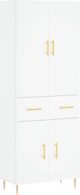 Skříň highboard bílá 69,5 x 34 x 180 cm kompozitní dřevo 3198137