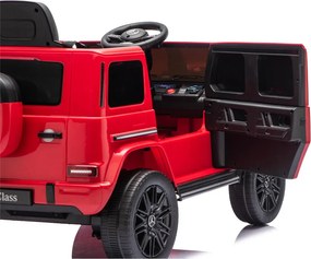 LEAN CARS Akumulátorové vozidlo Mercedes G 4x4 24 V 2580, červené